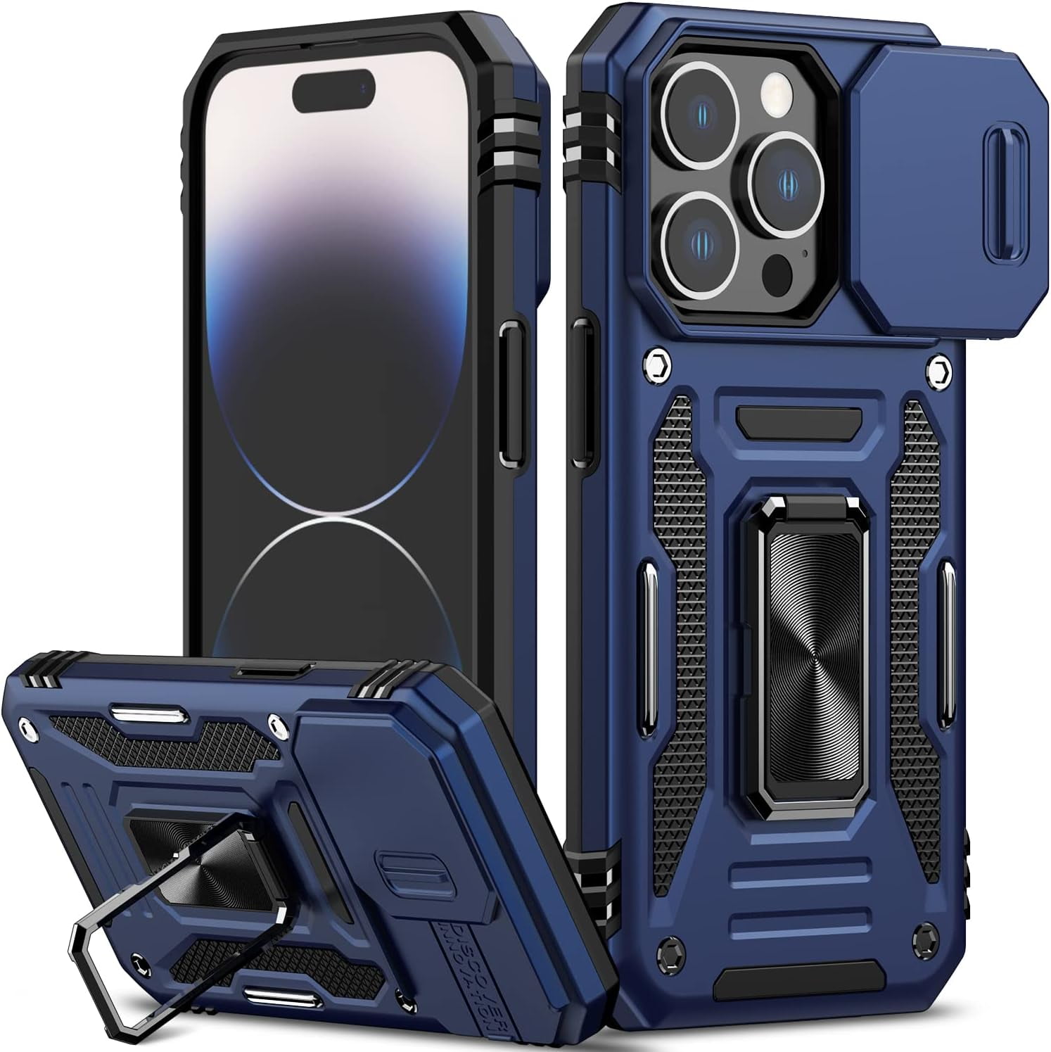 for iPhone 14 Pro Case with Slide Camera Cover Drop Tested Military ...