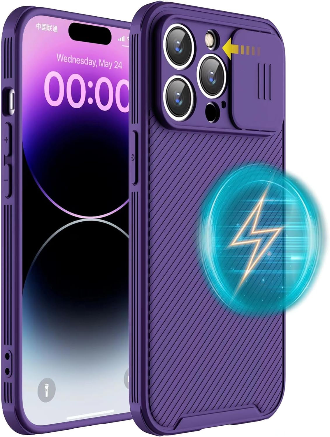 iPhone 14 Pro Case with Slide Lens Cover, iPhone 14 Pro Camera ...