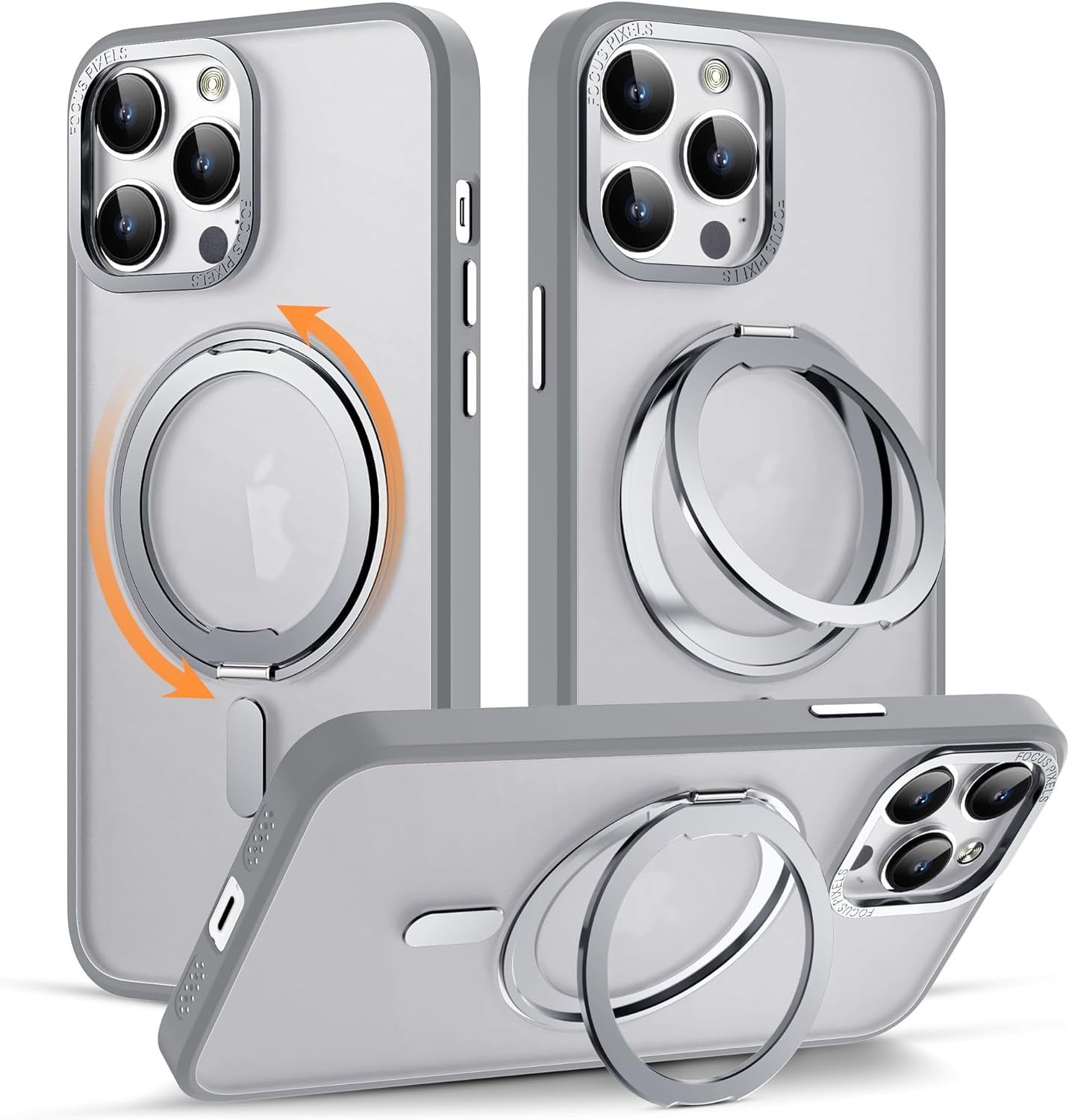 for iPhone 14 Pro Max Case with 360° Rotatable Ring Stand [Compatible with Mag-Safe][-Grade ...