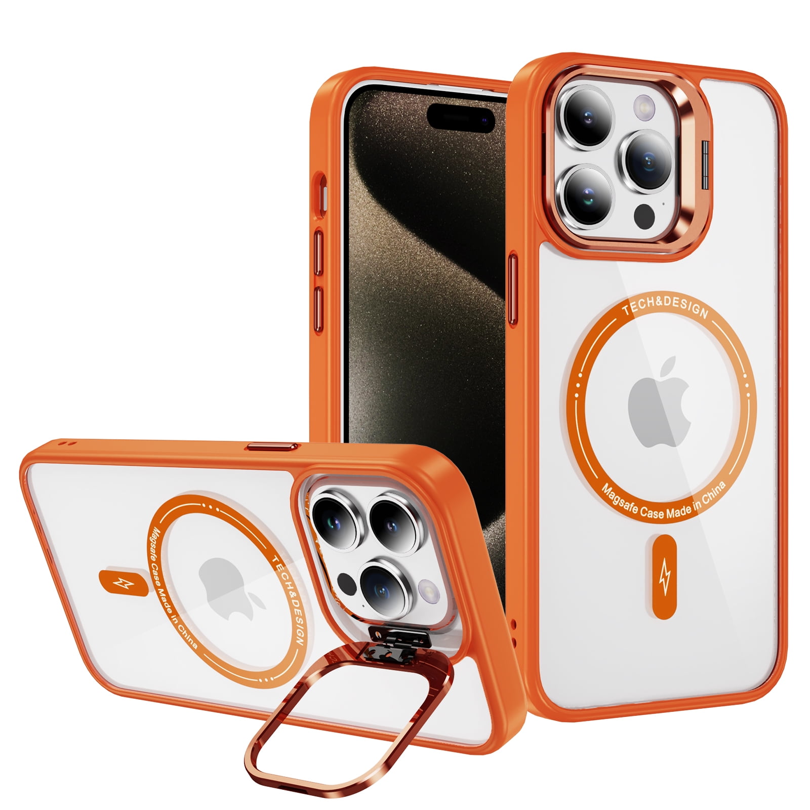 for iPhone 14 Pro Max Case Compatible with Magsafe, Luxury Crystal Clear Transparent Camera ...