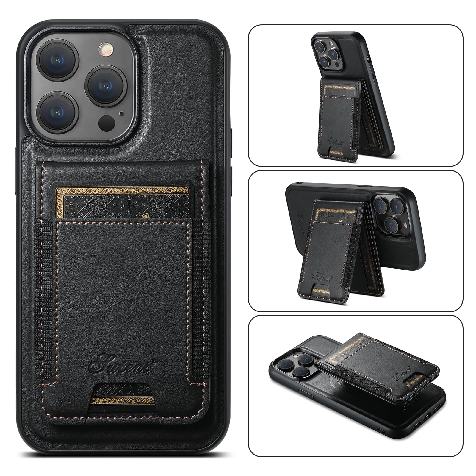 for iPhone 14 Pro Max Phone Case [Compatible with Mag-Safe] PU Leather ...