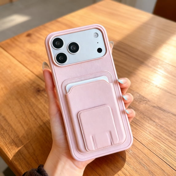 For iPhone 14 Pro Max Phone Case,With Card Slots,Contractile Kickstand ...