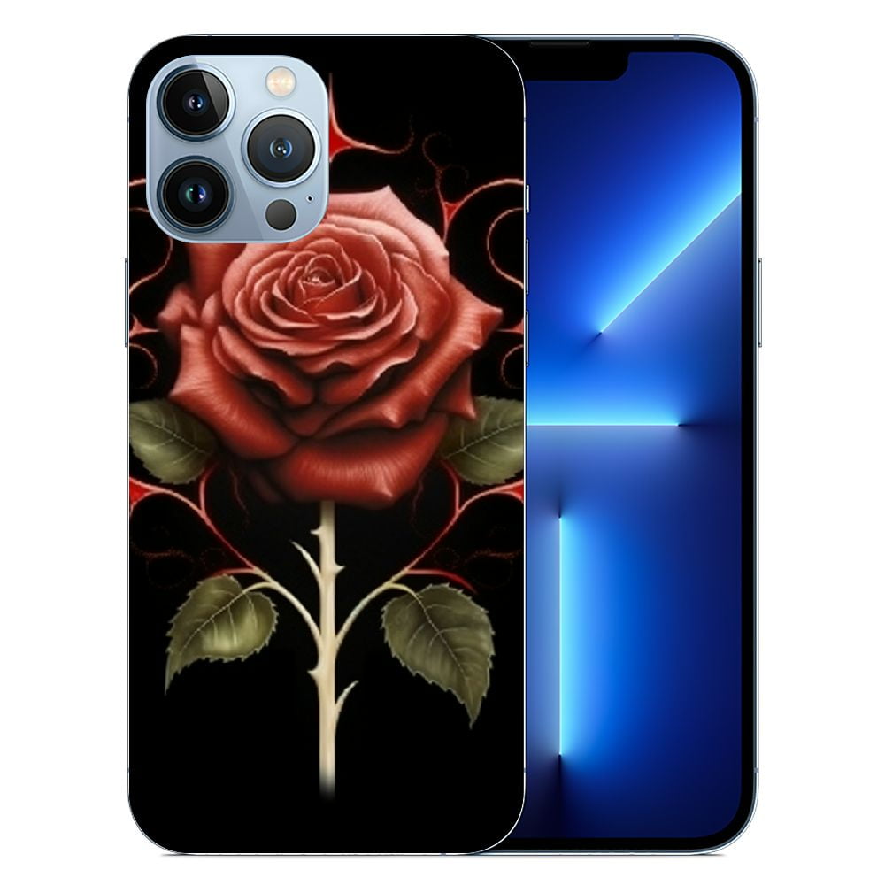 iPhone 14 Pro Max Rose Flower Floral Bloom Blossom Aesthetic Red ...