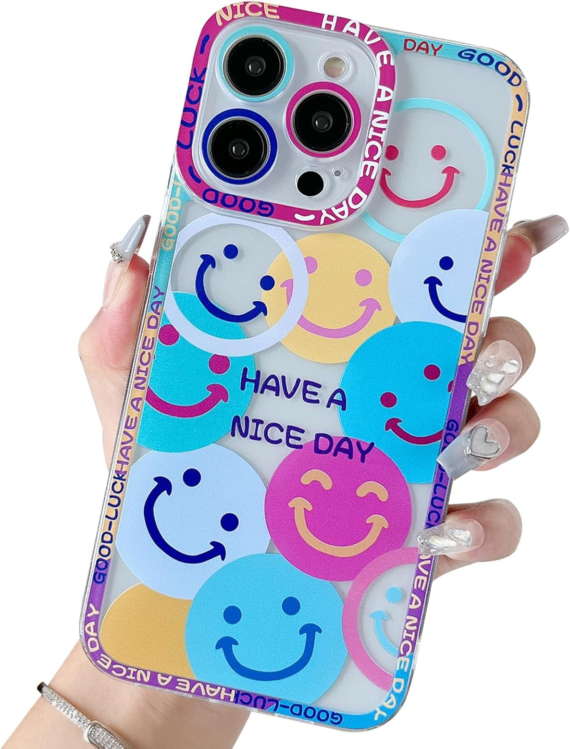 iPhone 14 Pro Max Smiley Face Silicone Slim Case for iPhone 14 Pro Max ...