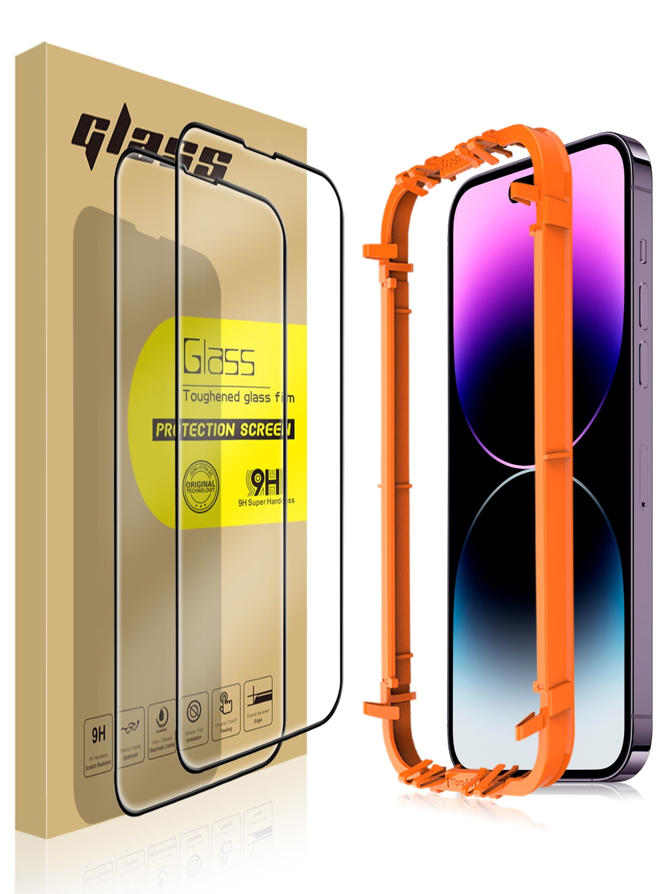 iPhone 14 Pro Max to 11 Series Installation Kit, Orange Film Applicator ...