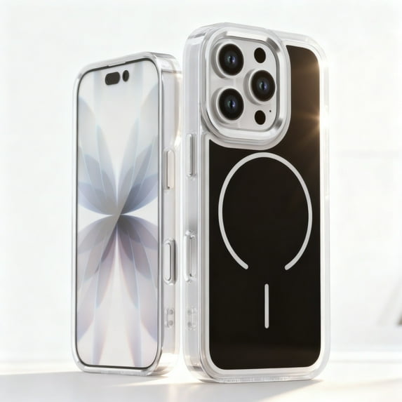 For iPhone 14 Pro Phone Case,Compatible with Mag-Safe,Two-color Design ...