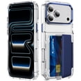 for iPhone 14 Pro Transparent Magnetic Case, Luxury RFID Blocking Card ...