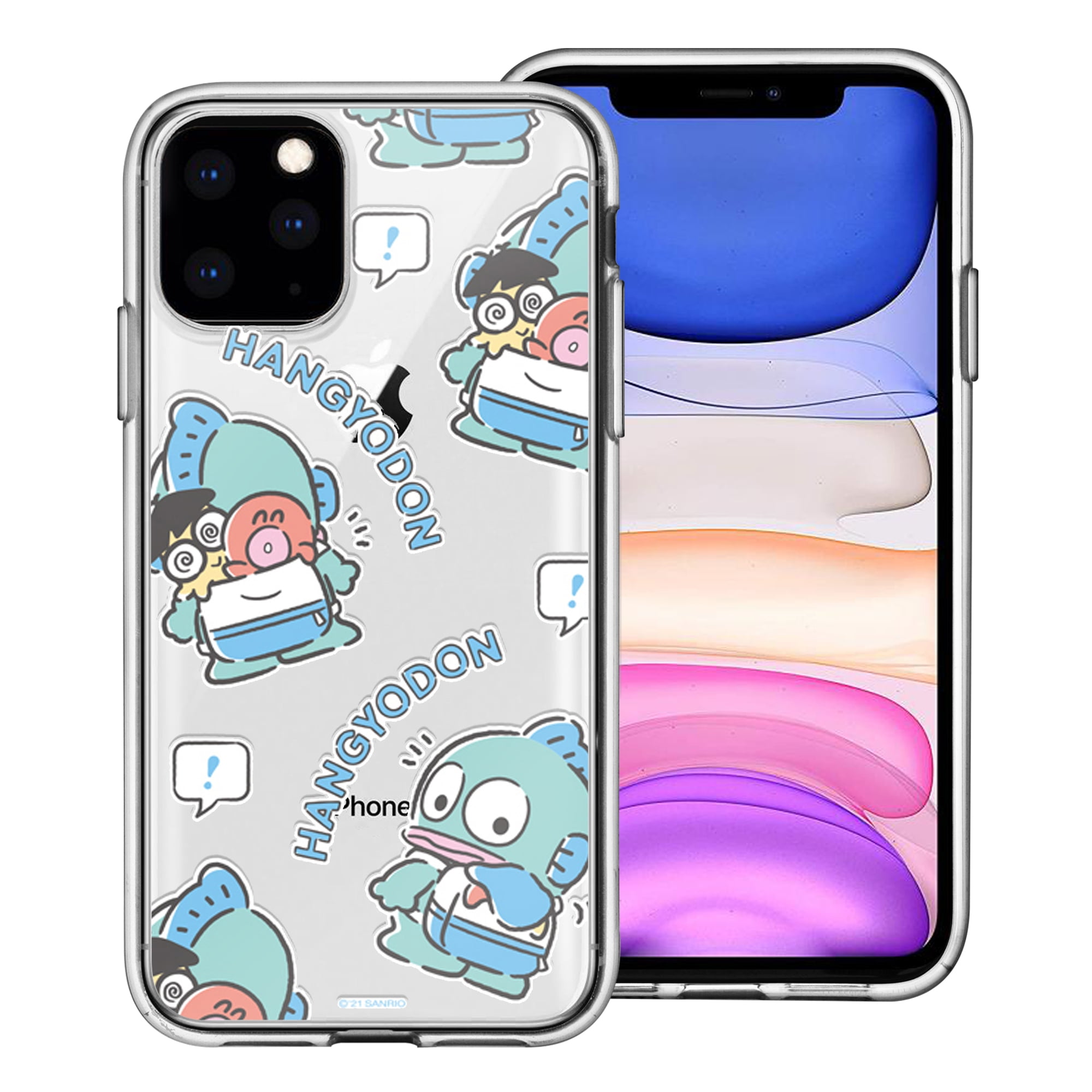 iPhone 15 Case (6.1inch) Sanrio Cute Clear Soft Jelly Cover - Words ...