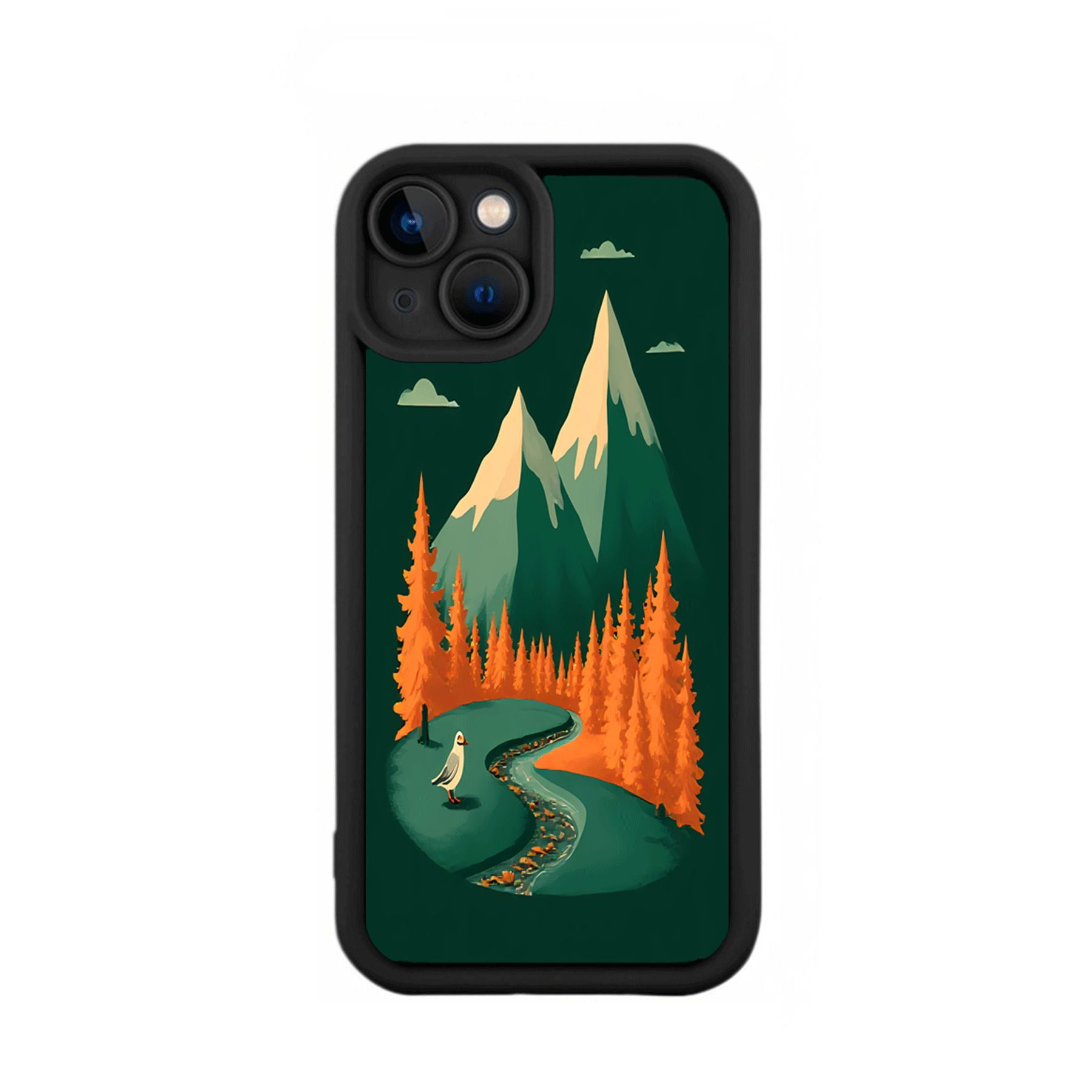 iPhone 15 Case - Lightweight Yellowing Resistant with Elegant Mountain ...