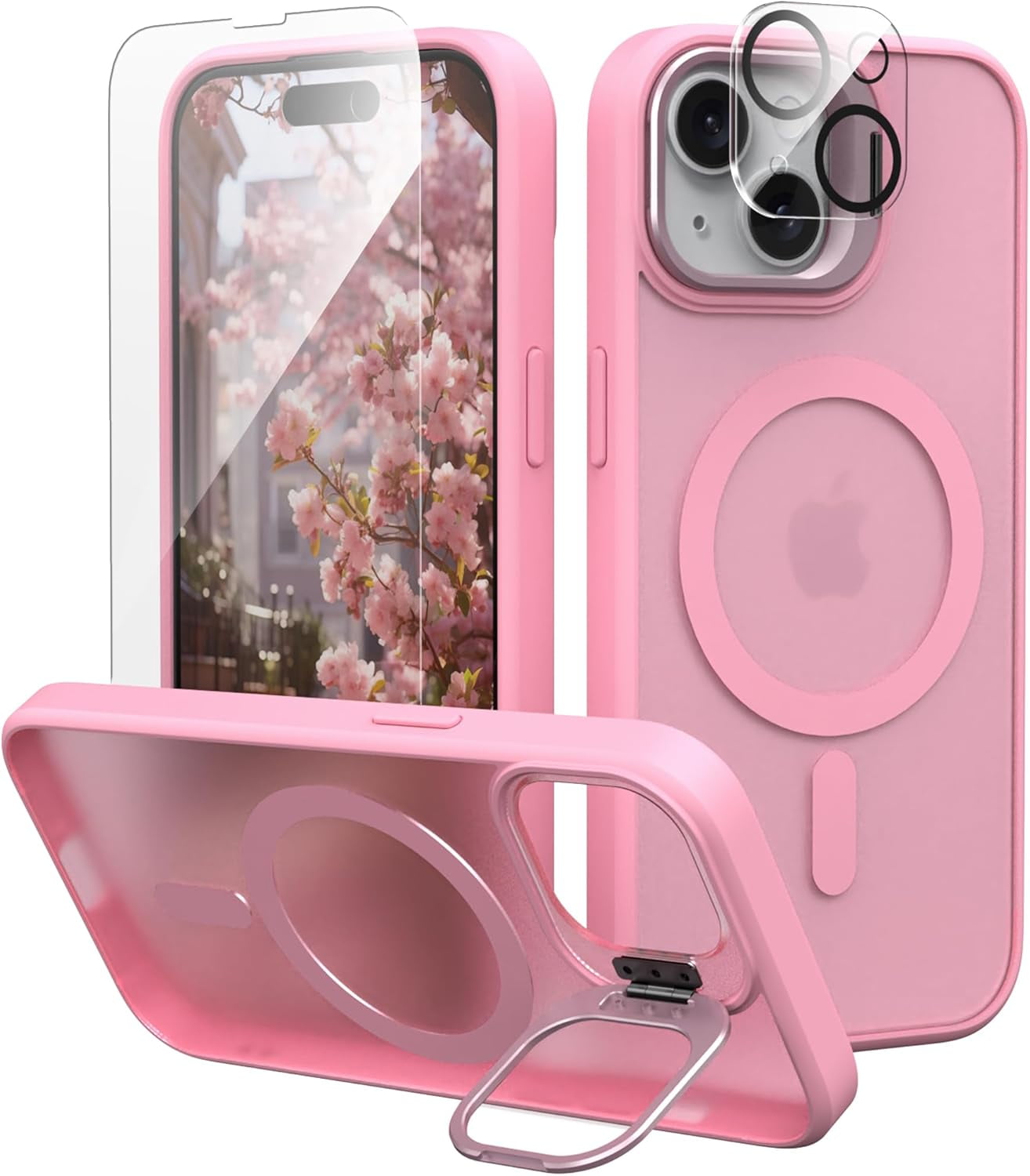 for iPhone 15 Case with Screen Protector & Camera Lens Protector ...