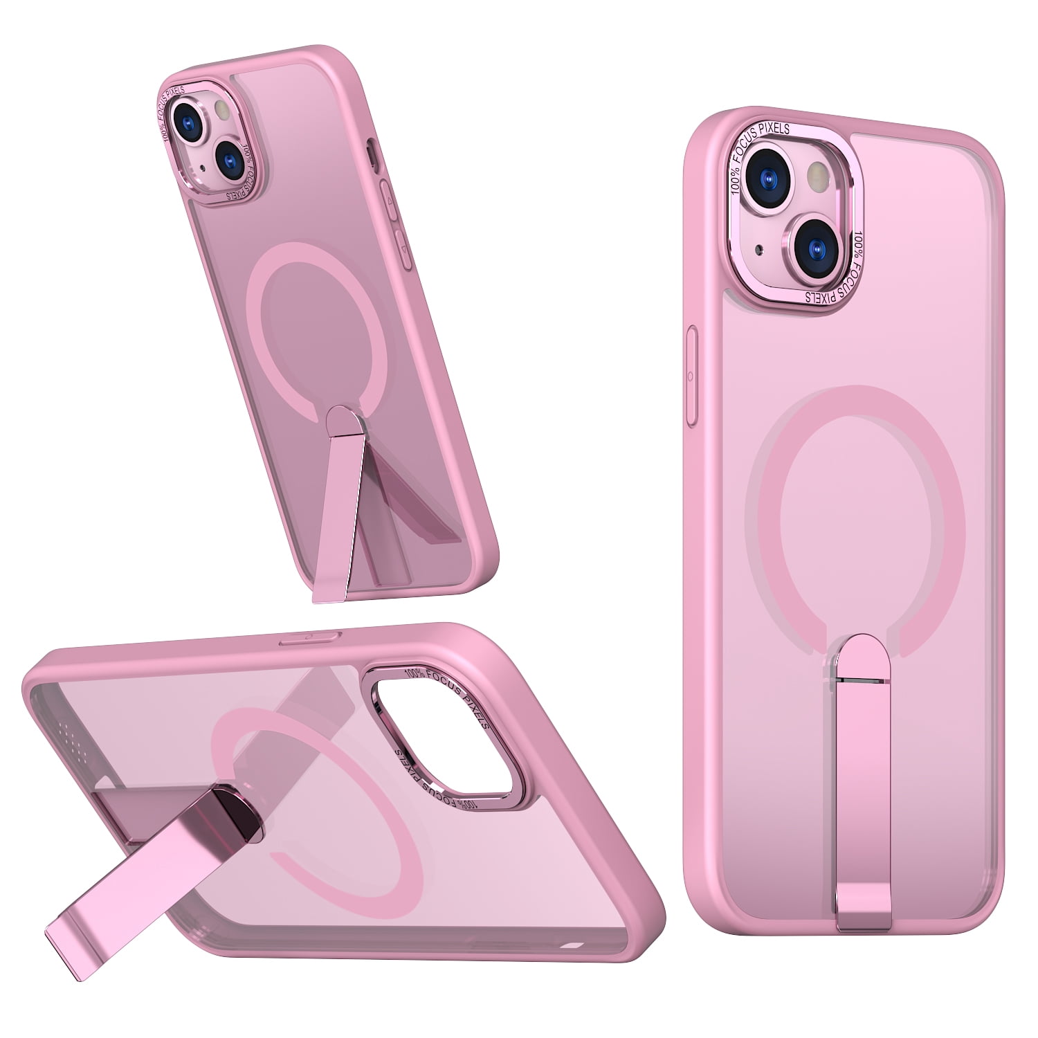 for iPhone 15 Case with Stand, Compatible with MagSafe, Magnetic ...