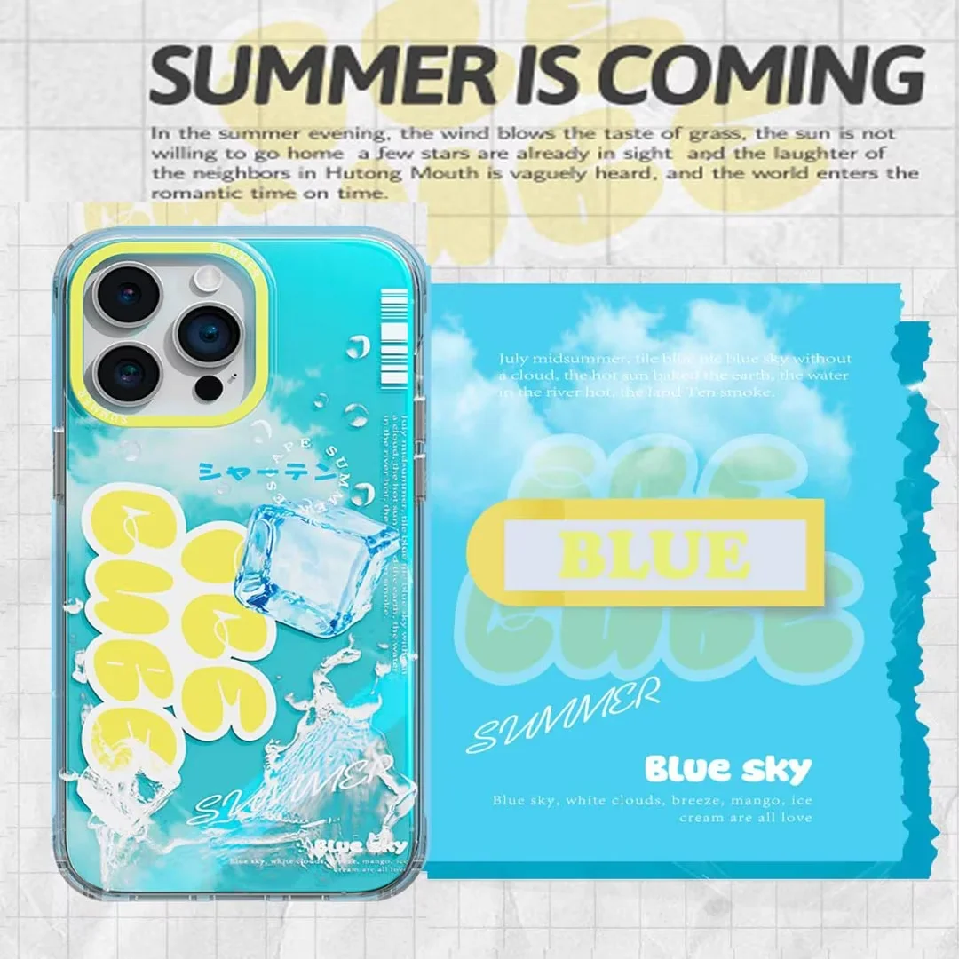 iPhone 15 Case, [Summer Color] [Shockproof Protection] Protective ...