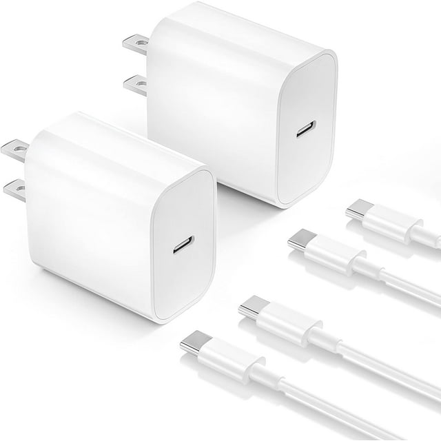 Apple iPhone 15 Charger, 20W USB C Fast Charging Block, 6ft Type C ...