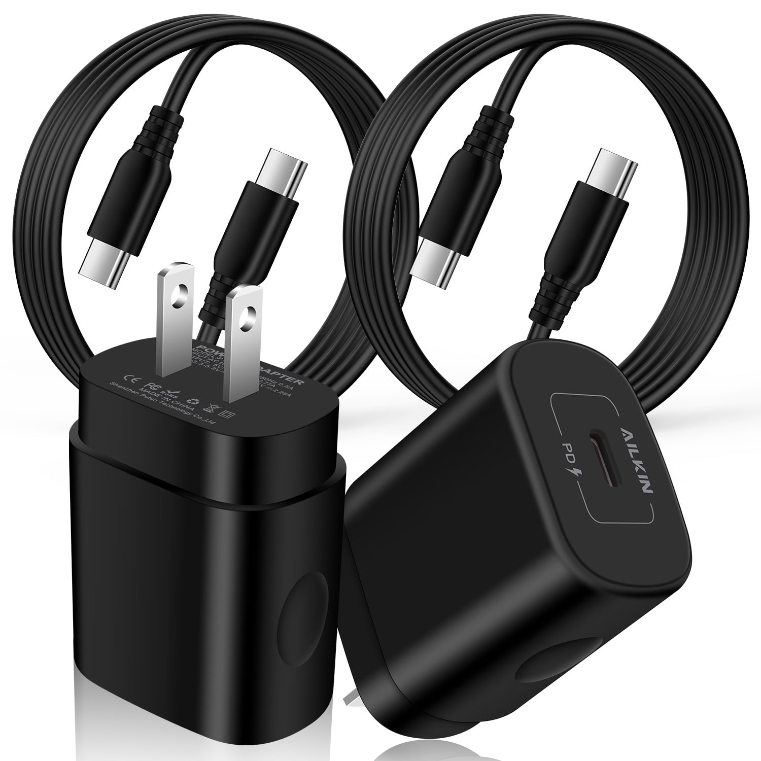 for iPhone 15 Charger,AILKIN 25W 2PACK USB C Charger Block Type C ...