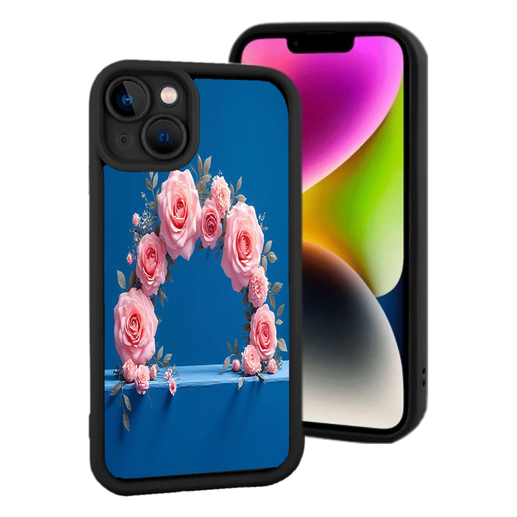 iPhone 15 Lightweight Case - Floral Arch Design Yellowing Resistant ...
