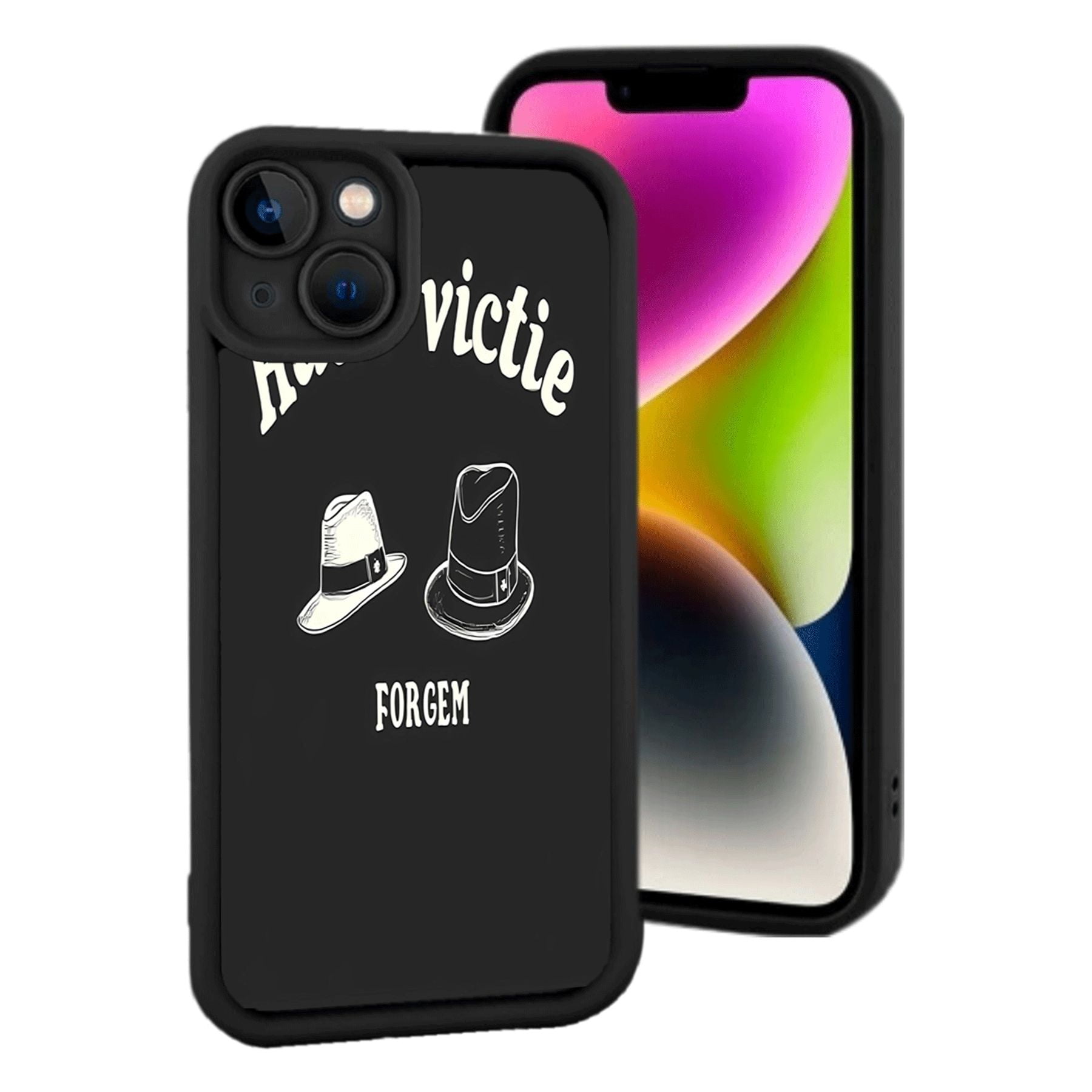 iPhone 15 Lightweight Case - Stylish Black Design with Top Hat ...
