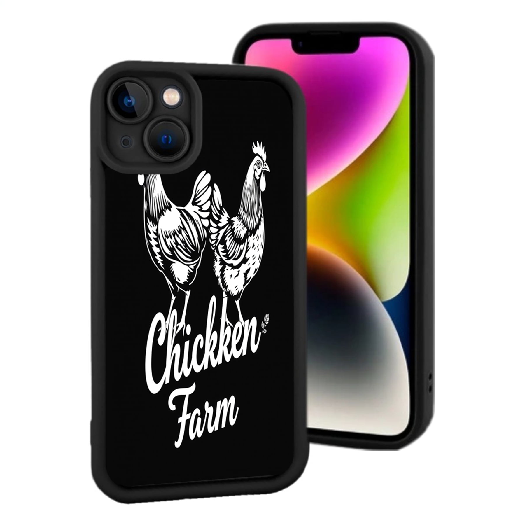 iPhone 15 Lightweight Case - Yellowing Resistant with Charming Chicken ...