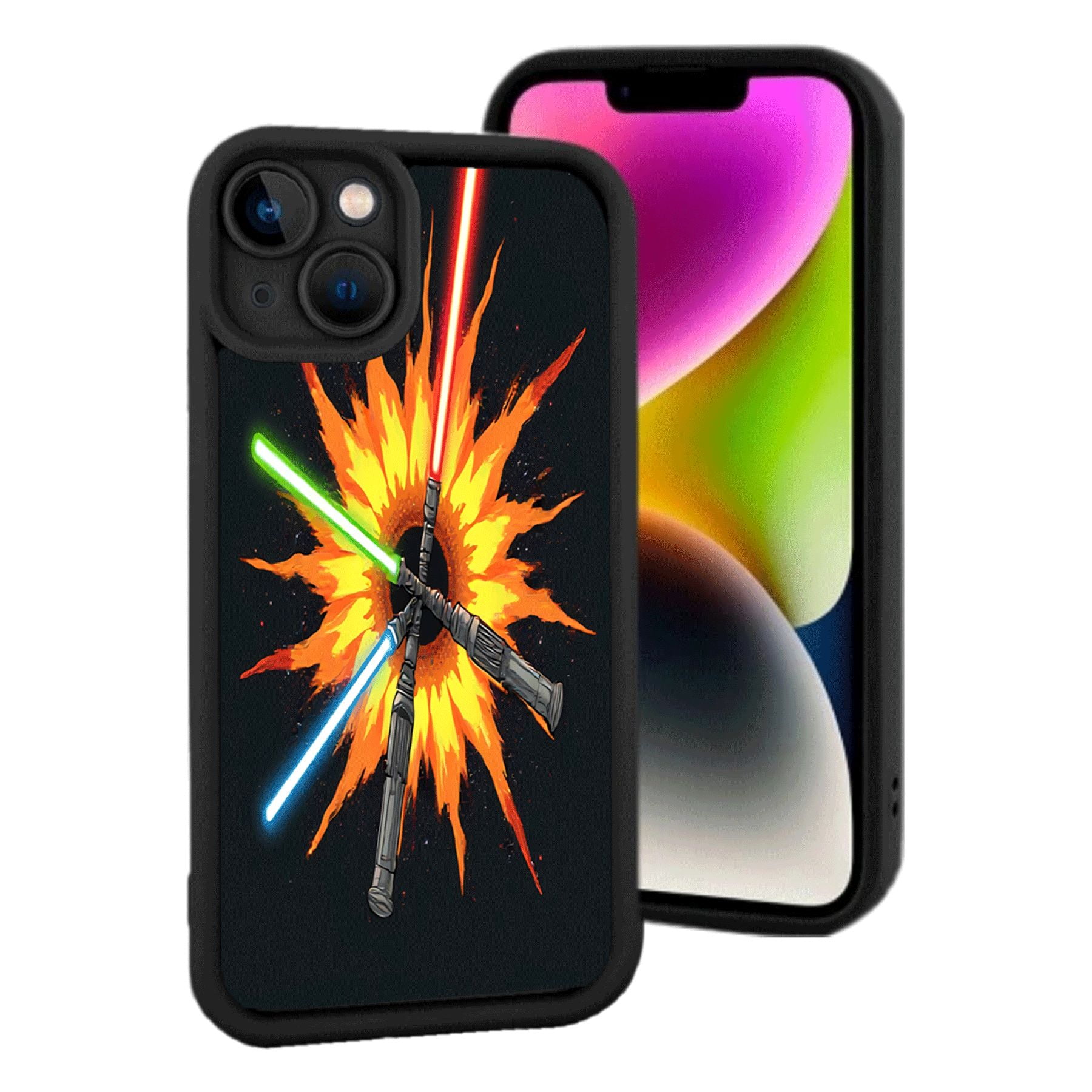 iPhone 15 Lightweight Case - Yellowing Resistant with Dynamic Crossed ...