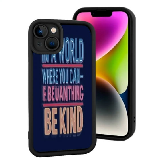 iPhone 15 Lightweight Phone Case - ' Be Kind ' Design Yellowing ...
