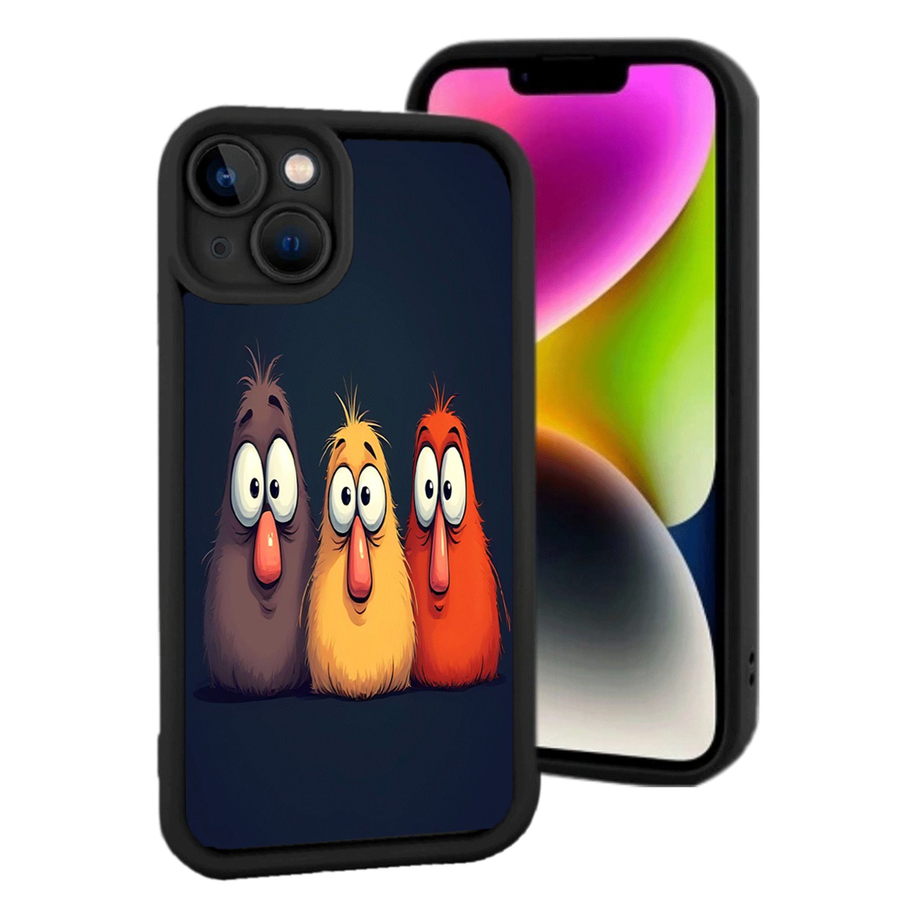 iPhone 15 Lightweight Phone Case - Cartoon Characters with Big Eyes ...