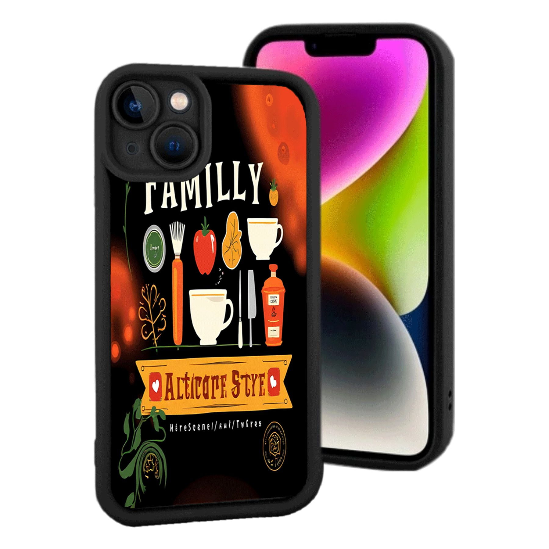 iPhone 15 Lightweight Phone Case - Family Cooking Theme with Whisk ...