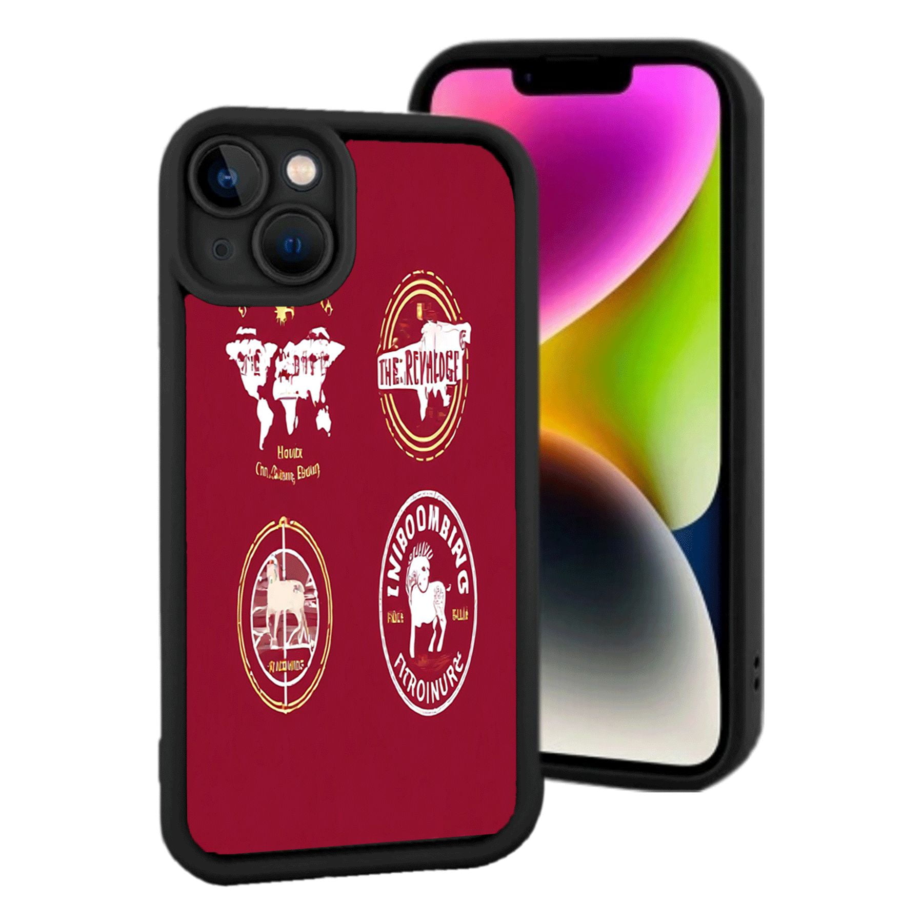 iPhone 15 Lightweight Phone Case - Maroon with Unique Ride Reunion ...