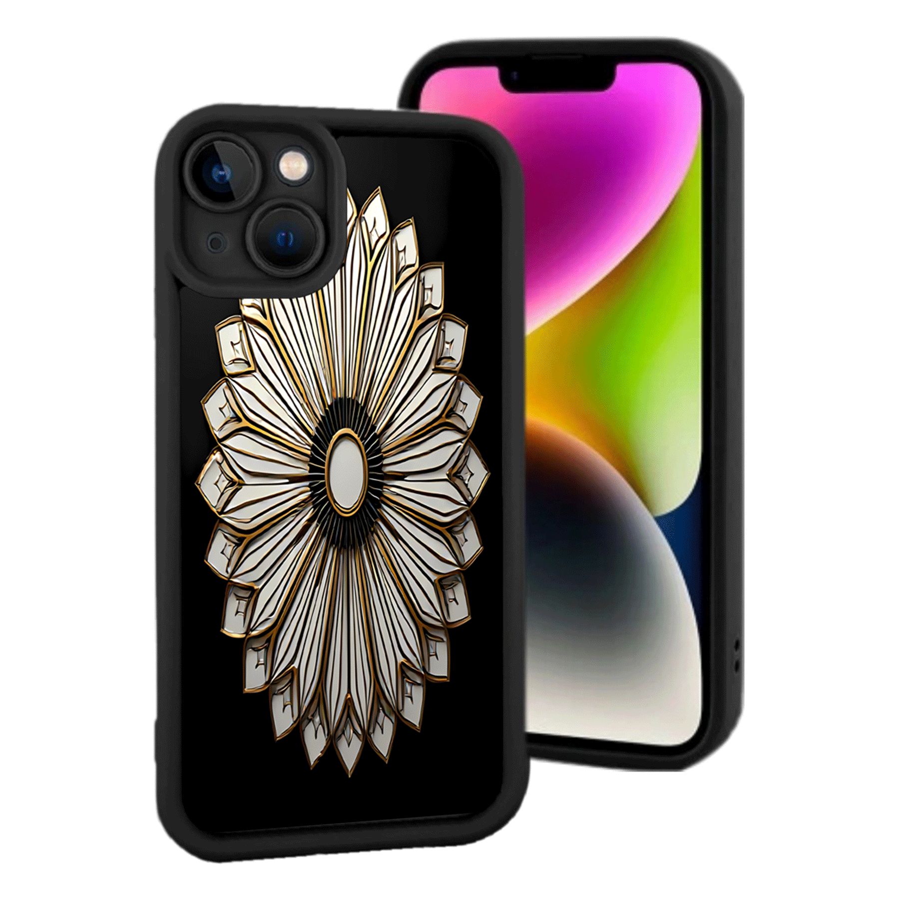 iPhone 15 Lightweight Yellowing Resistant Case - Elegant Black Design ...