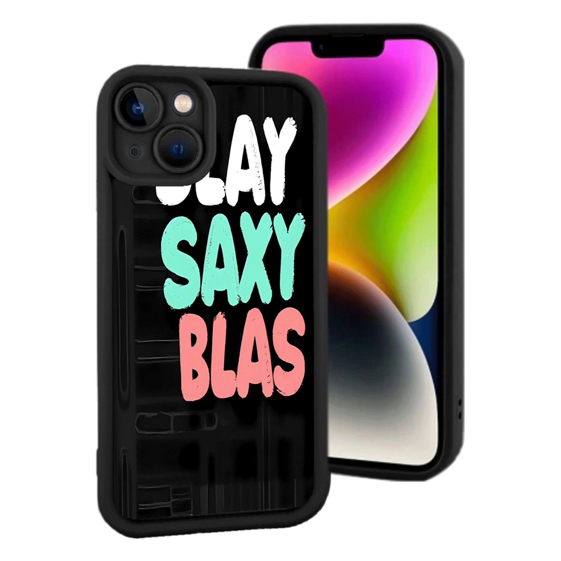 iPhone 15 Lightweight Yellowing Resistant Case - Stylish Black ...