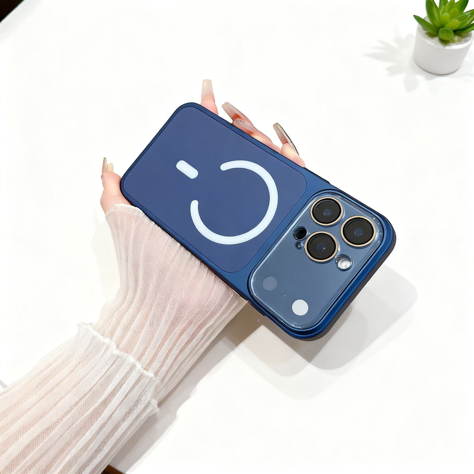 For iPhone 15 Phone Case,Compatible with Mag-safe,Shape Transform into ...