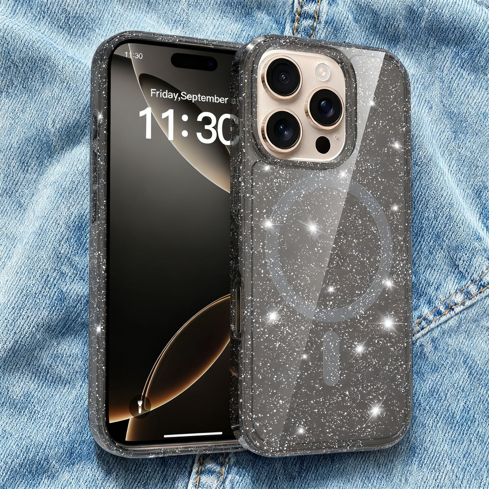 For iPhone 15 Phone Case,Compatible With Wireless Charging,Cute Luxury ...