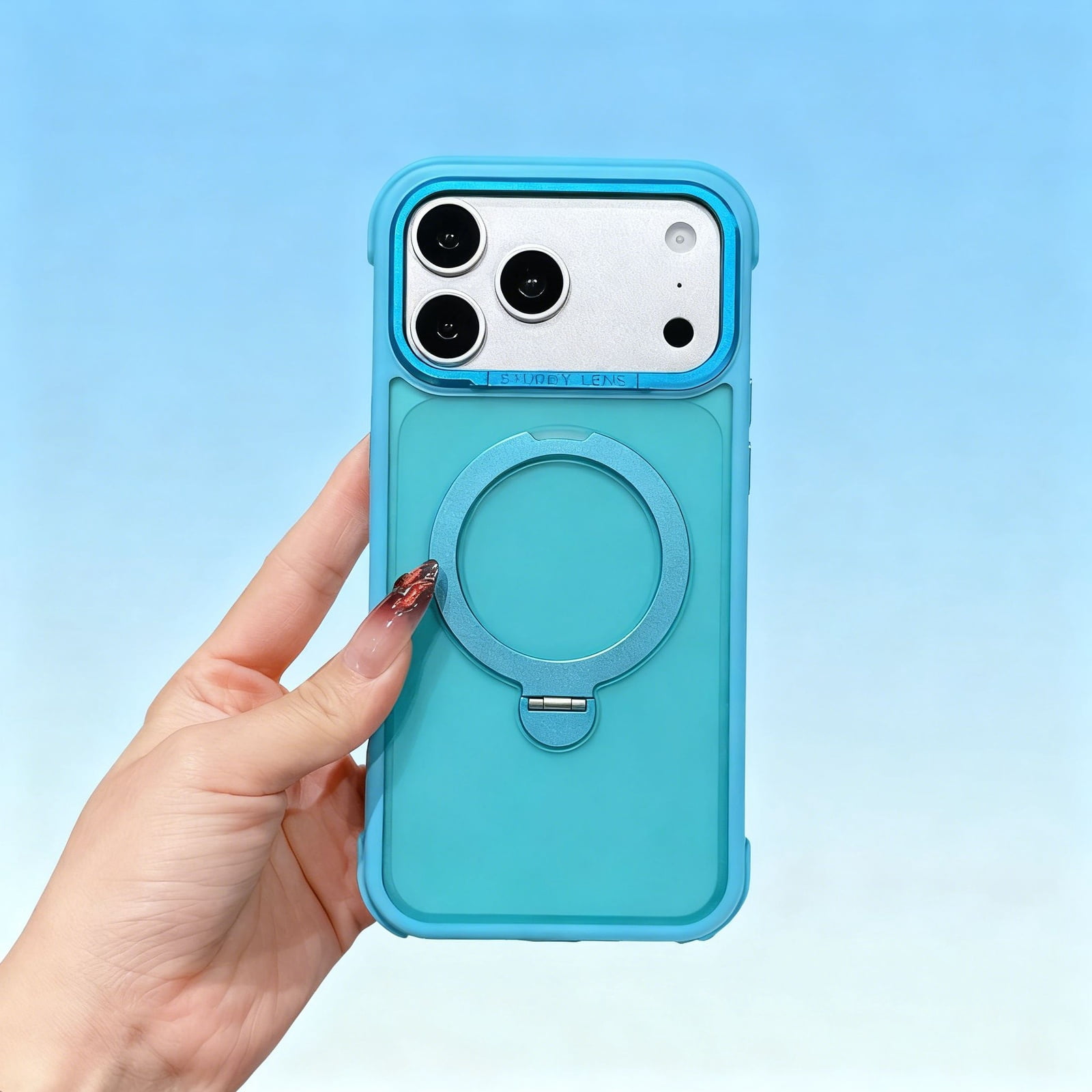 For iPhone 15 Plus/14 Plus Phone Case,Matte Translucent Back Design ...