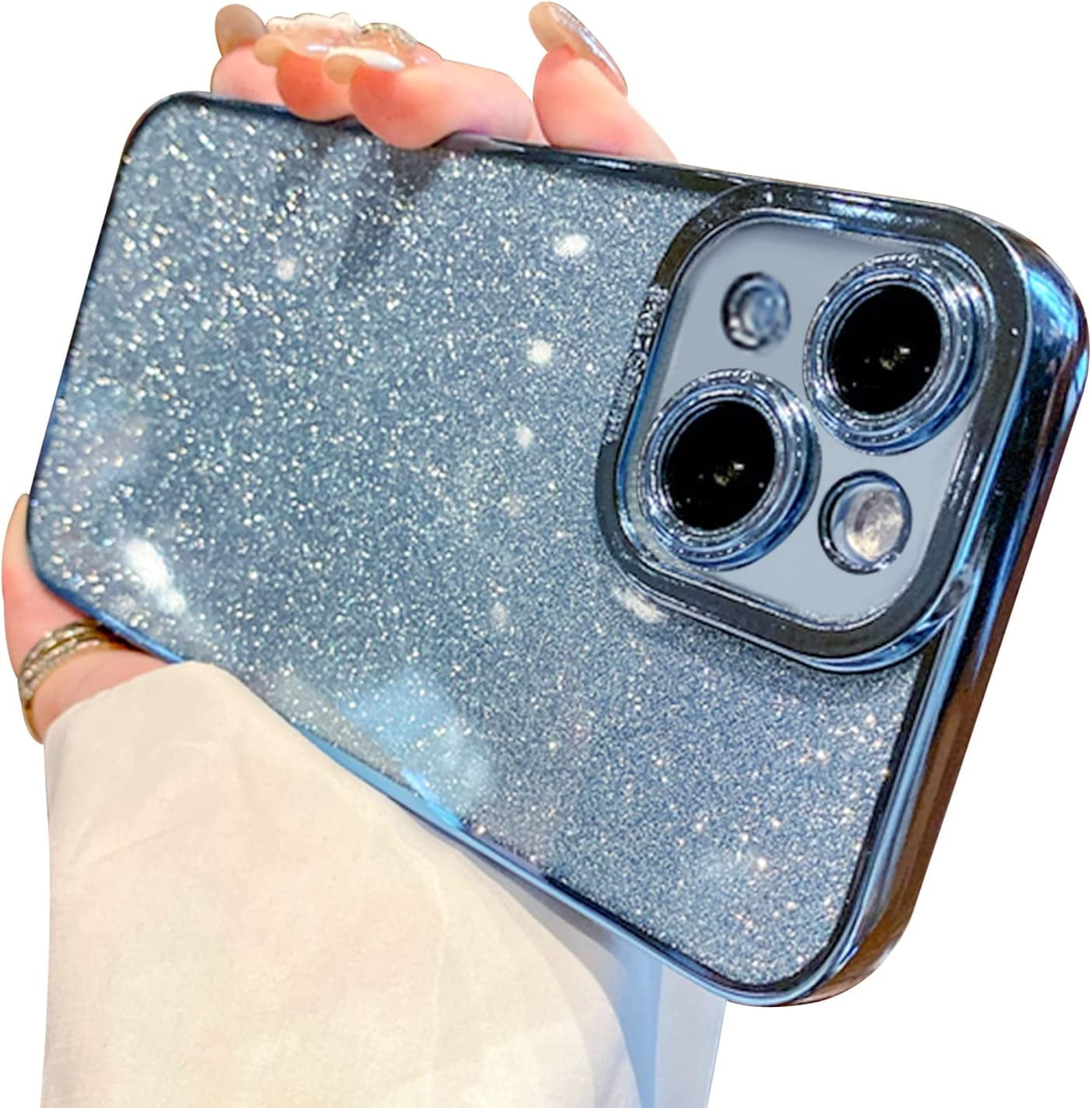 for iPhone 15 Plus Case Glitter Bling Aesthetic Women Girl Twinkle ...