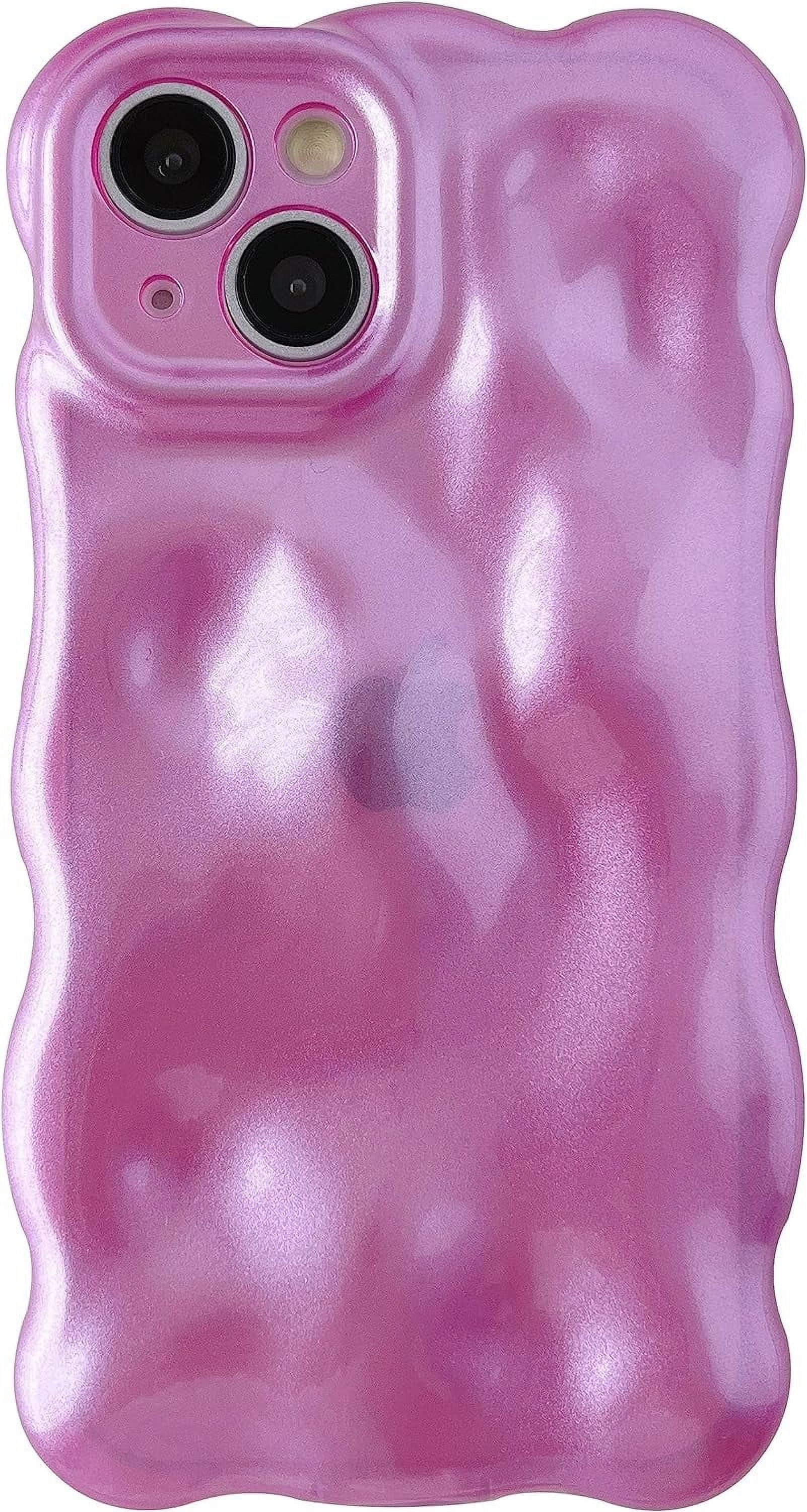 for iPhone 15 Plus Case, Water Ripple Wave Meteorite Bubble Pattern ...