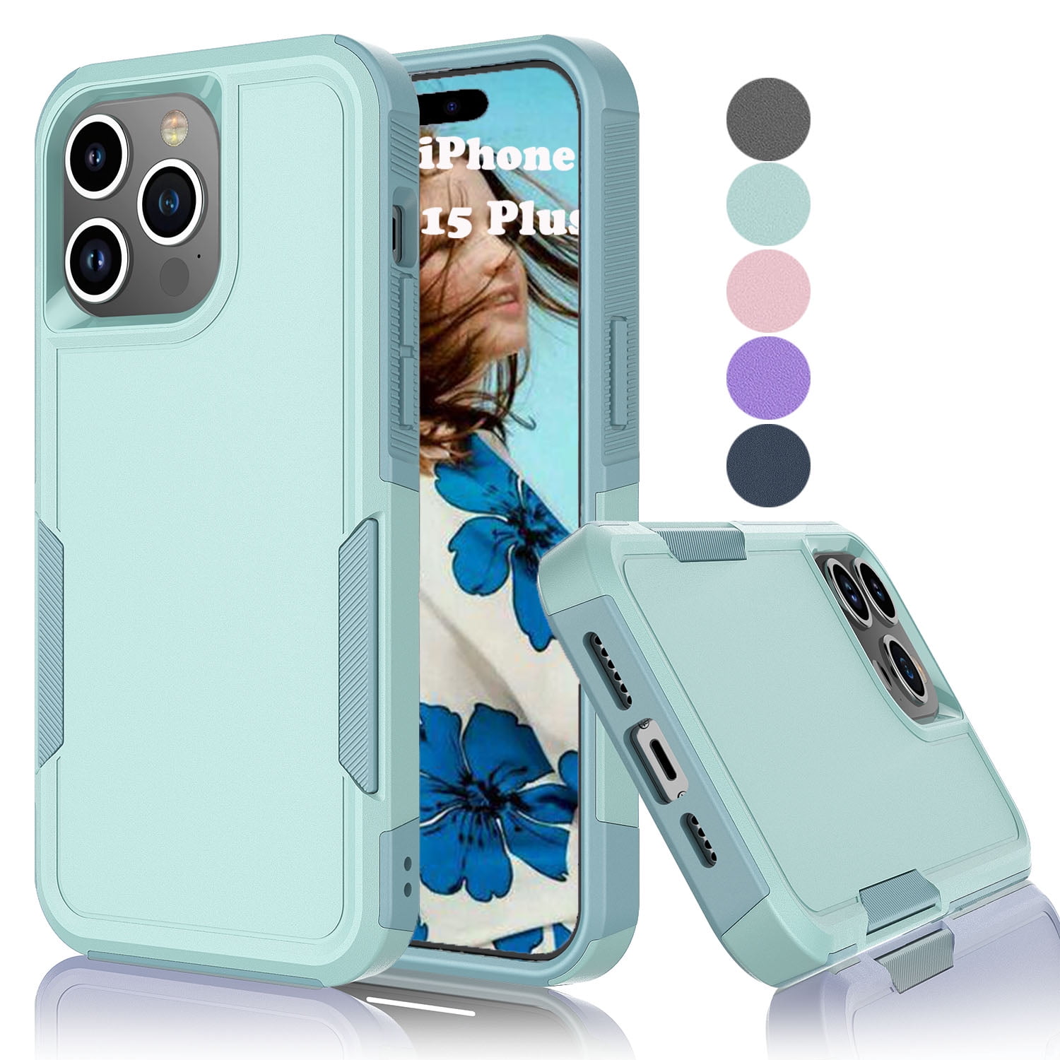 iPhone 15 Plus Cases ,Sturdy Phone Case for Apple iPhone 15 Plus 6.7 ...