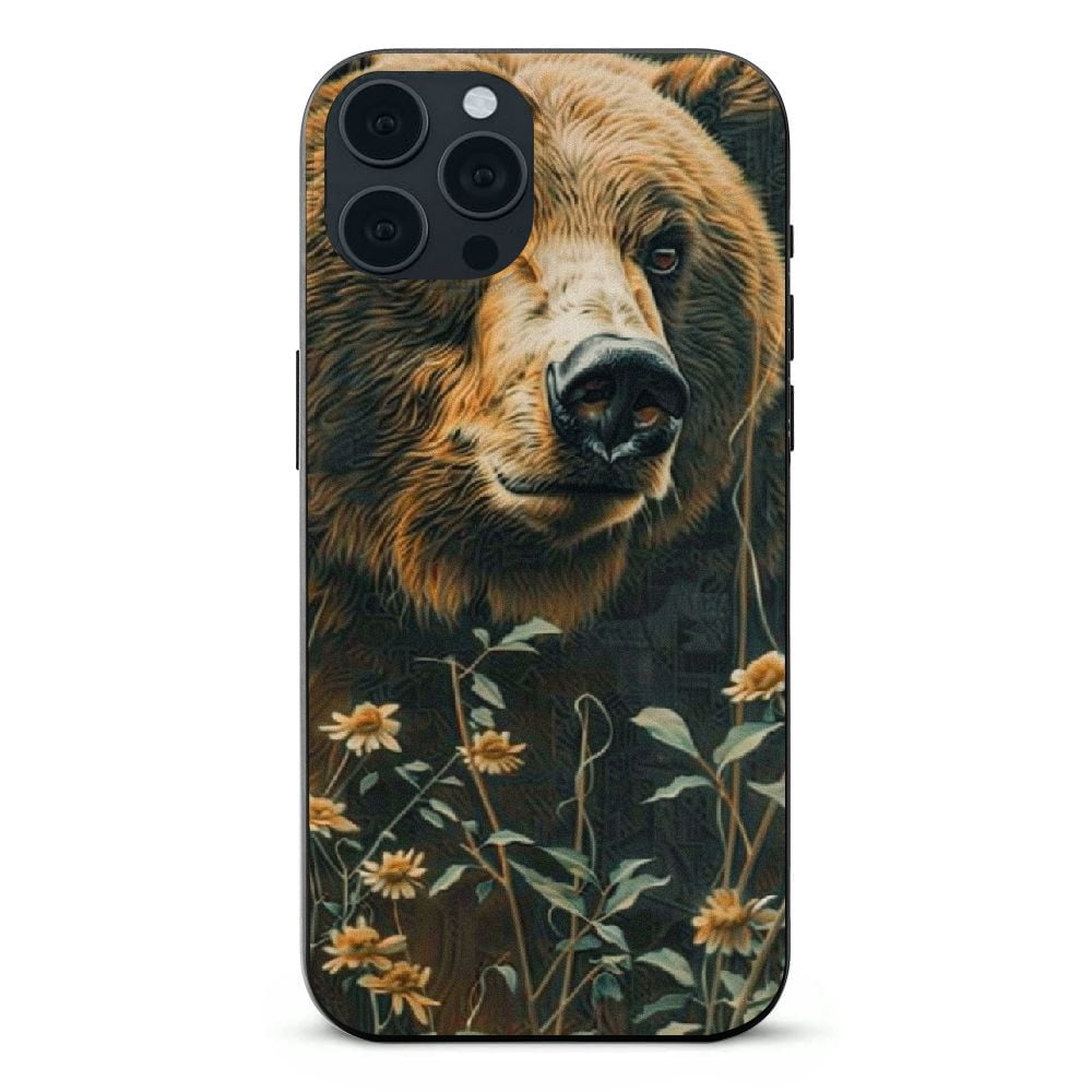 iPhone 15 Plus Grizzly Bear Lover Floral Cottagecore Aesthetic Case ...