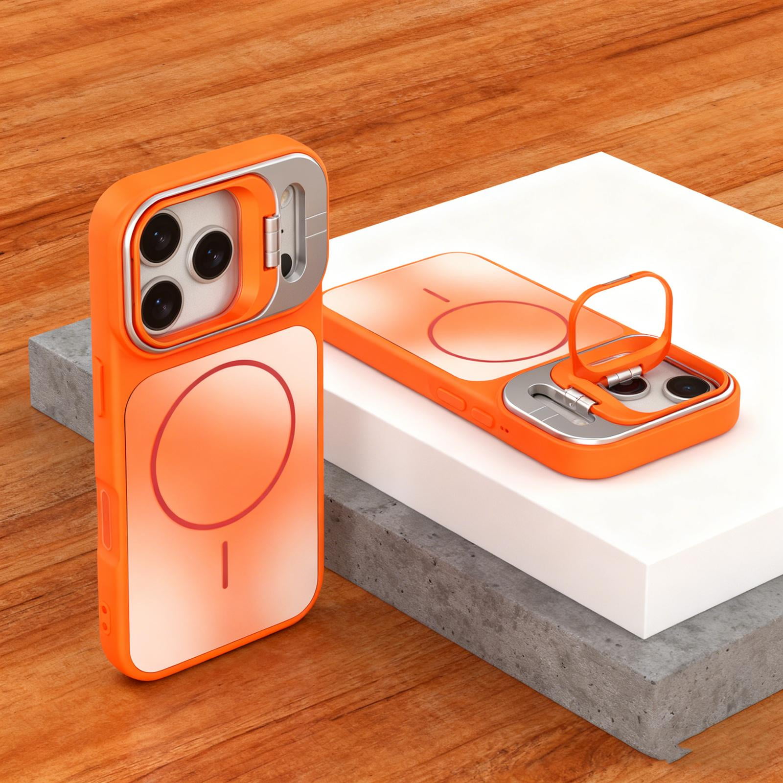for iPhone 15 Plus Magnetic Case, Rugged Case with Kickstand ...