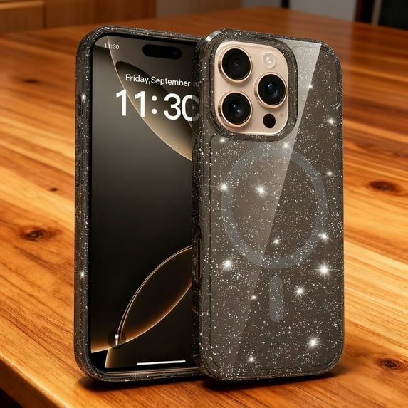 For iPhone 15 Plus Phone Case,Women Cute Glitter Sparkly Shockproof ...