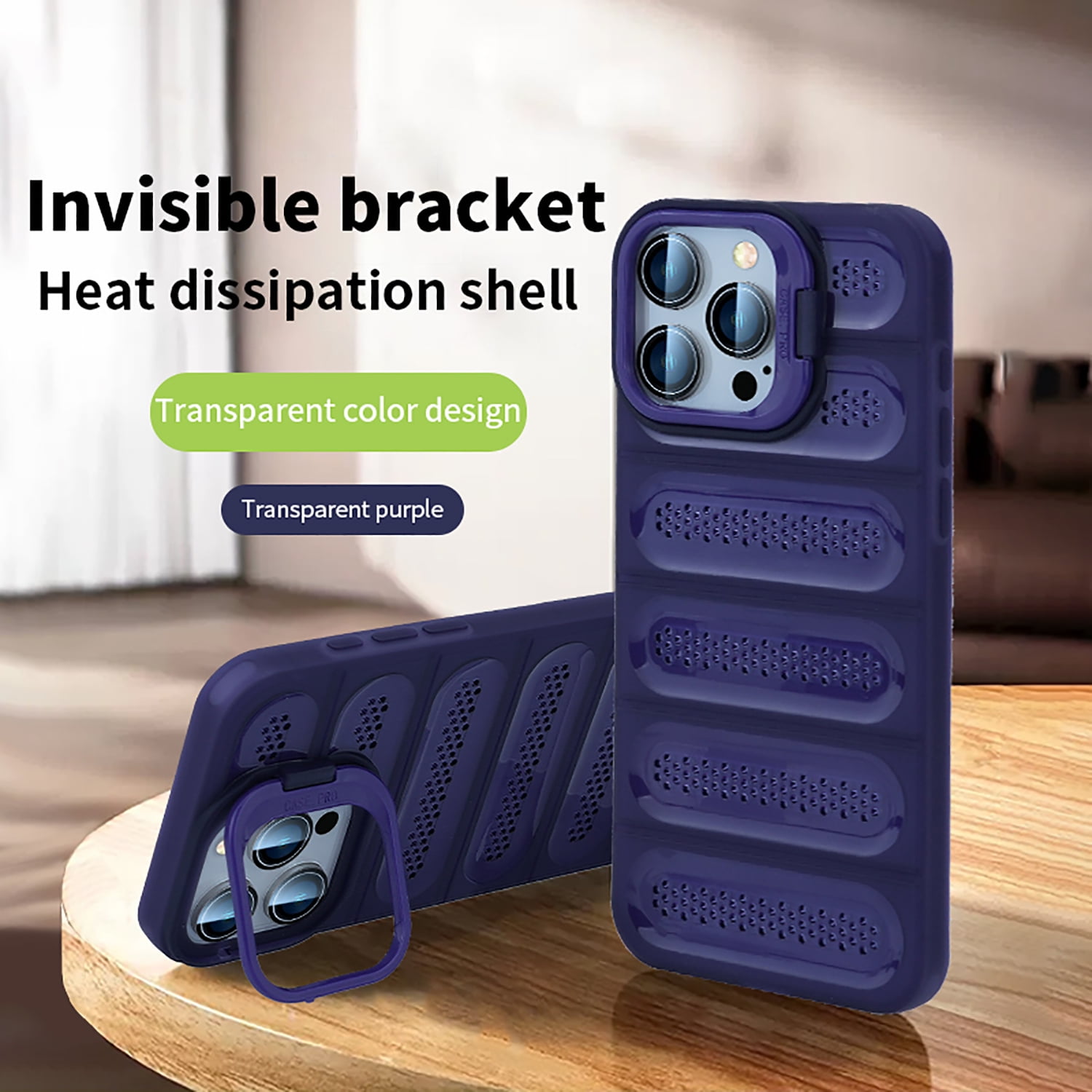 iPhone 15 Pro Case Cover, Heat Dissipation Design Camera Lens Invisible ...