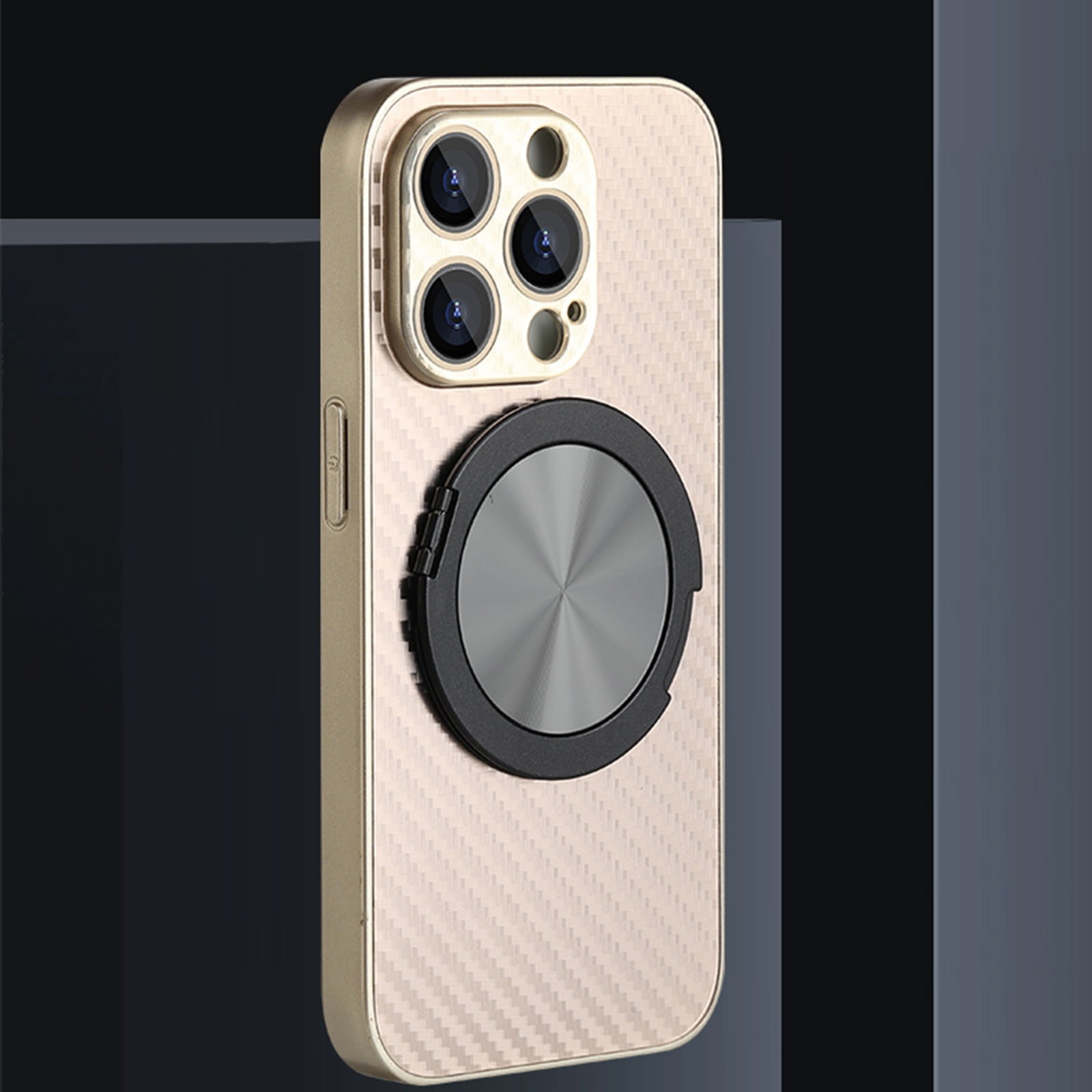 for iPhone 15 Pro Case with Magnetic Invisible Ring Stand [Full Camera ...