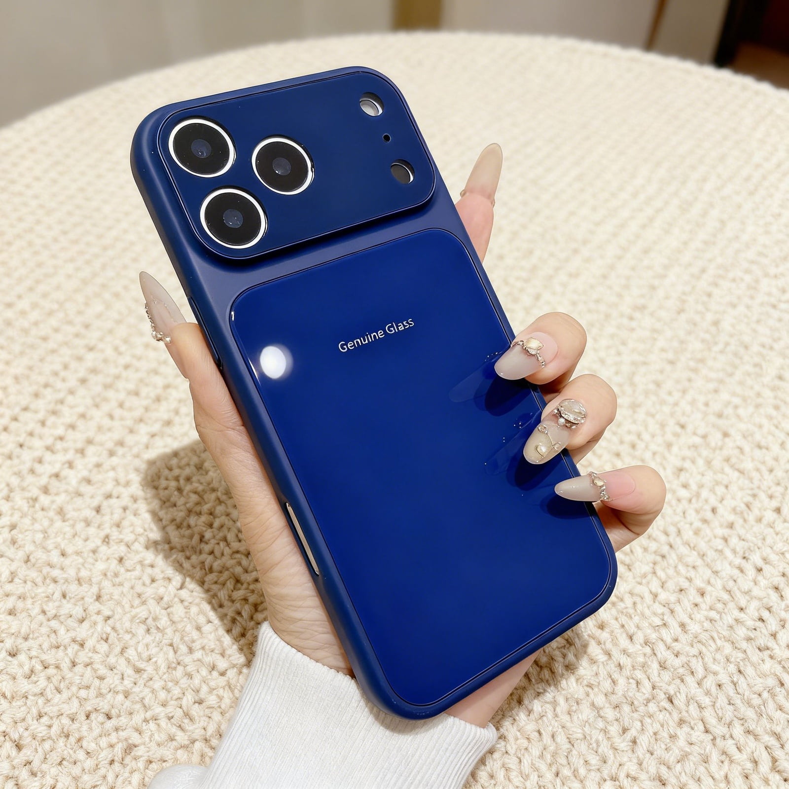 for iPhone 15 Pro Case, Tempered Glass Back Cover with Hybrid PC+TPU ...