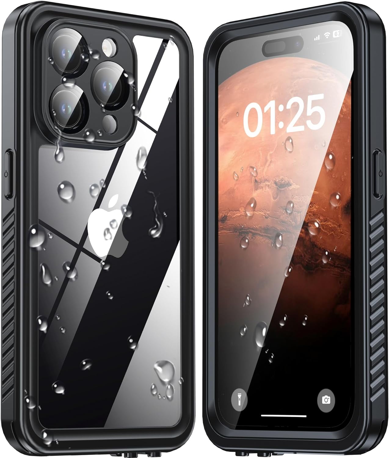 for iPhone 15 Pro Case, Waterproof Built-in Screen & Lens Protector [14 ...