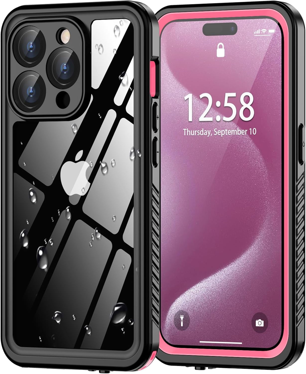 for iPhone 15 Pro Case Waterproof,Shockproof Bumper iPhone 15 Pro Case ...