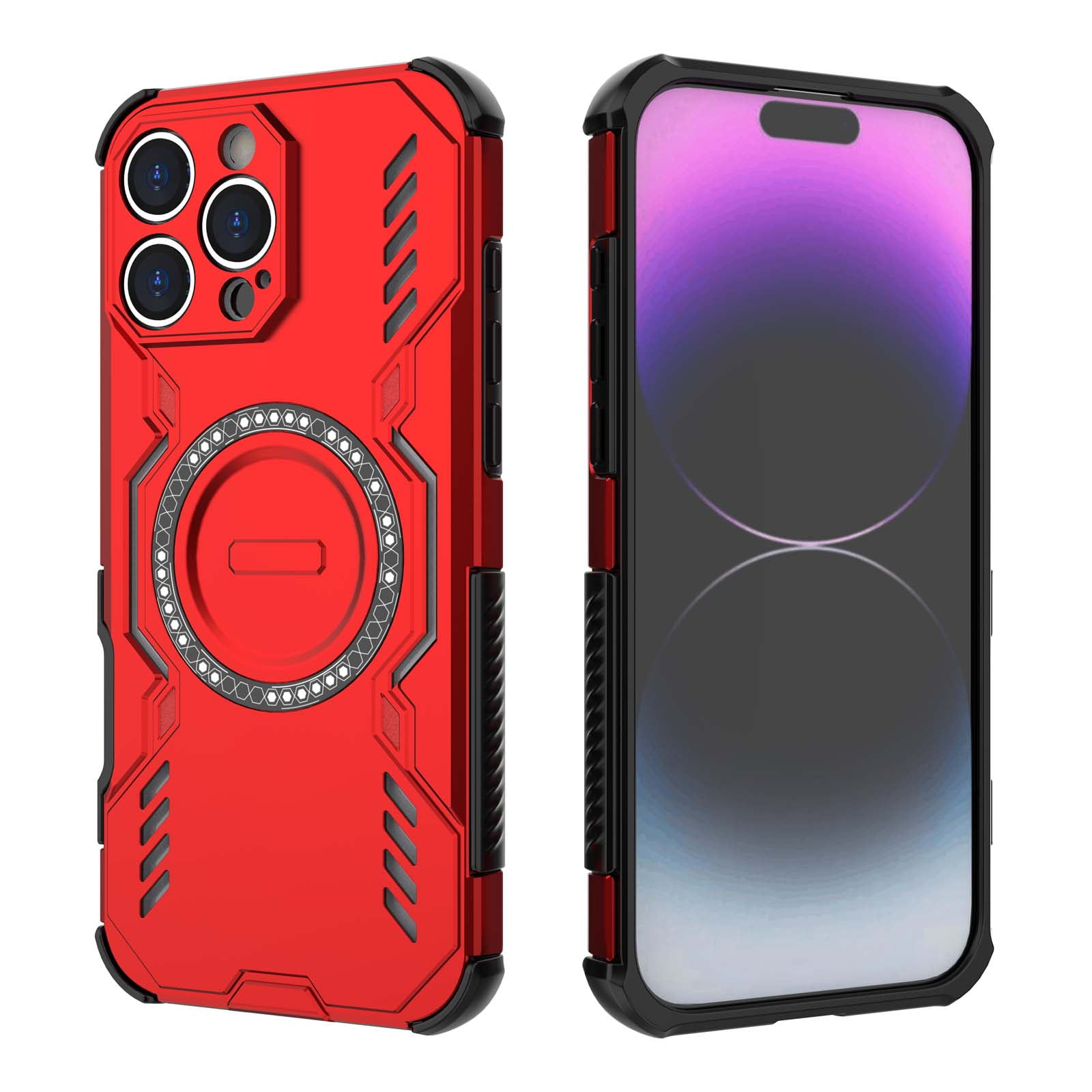 For iPhone 15 Pro Magnetic Phone Case,Military-Grade Drop Protection ...