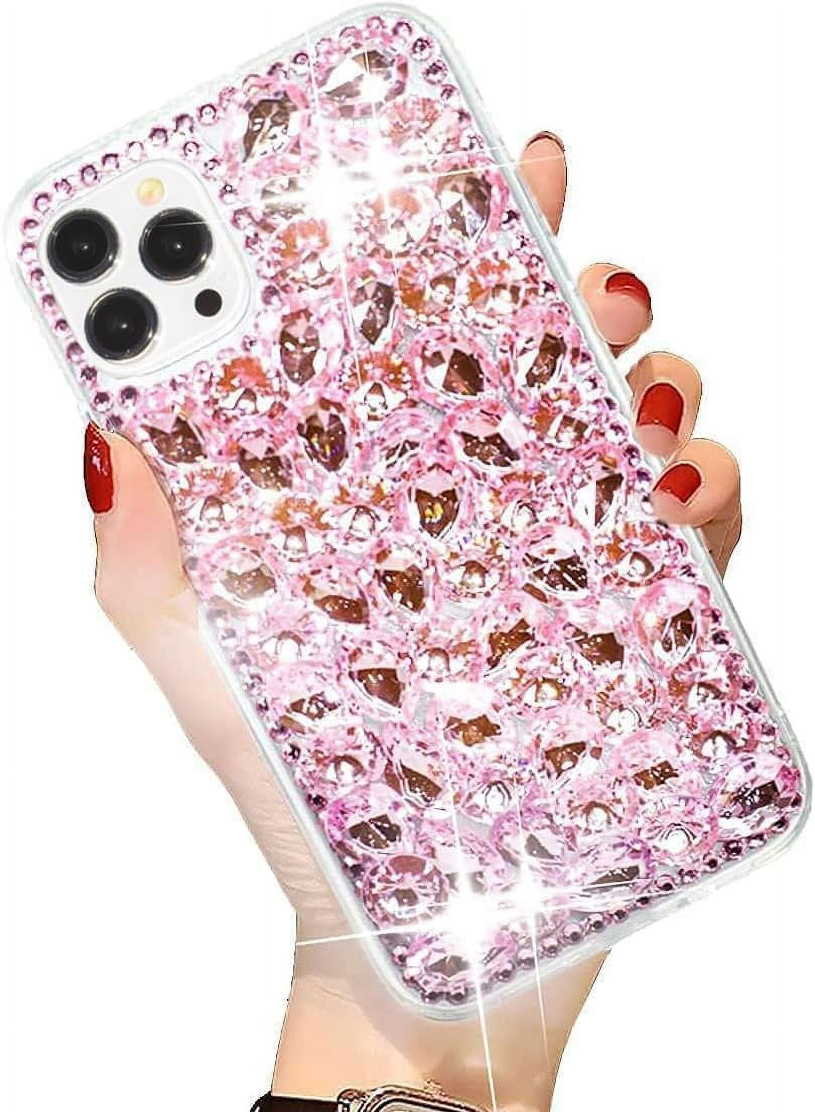 iPhone 15 Pro Max Bling Glitter Case,Luxury Shiny Diamond Crystal ...
