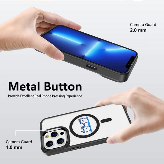 for iPhone 15 Pro Max Case, Compatible with MagSafe, Military-Grade ...