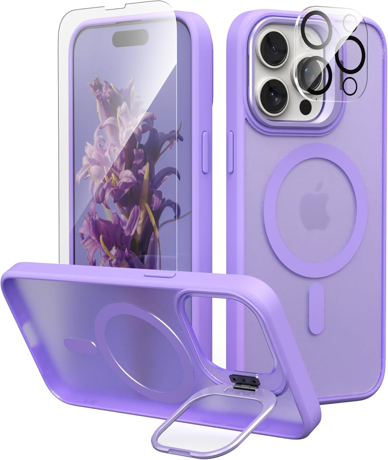 for iPhone 15 Pro Max Case with Screen Protector & Camera Lens ...