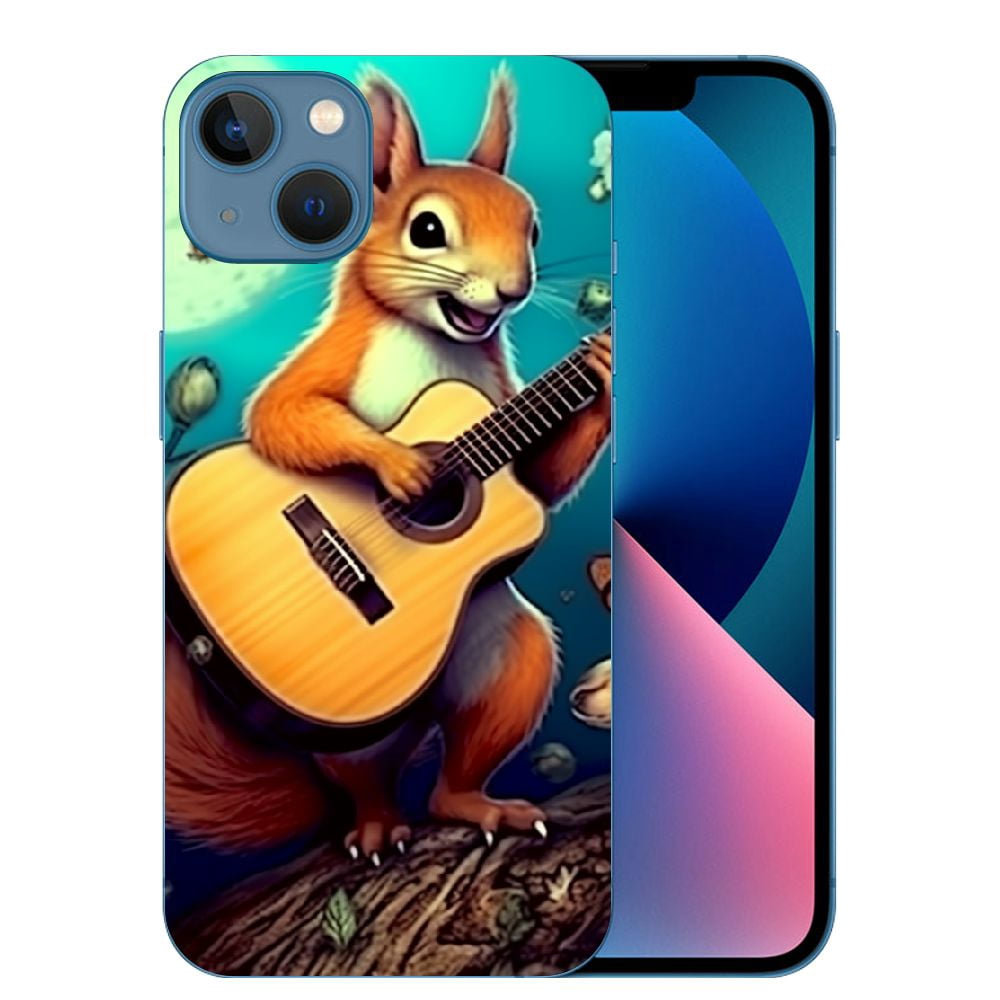 iPhone 15 Pro Max Retro Squirrel Playing Guitar Rock and Roll Funny ...