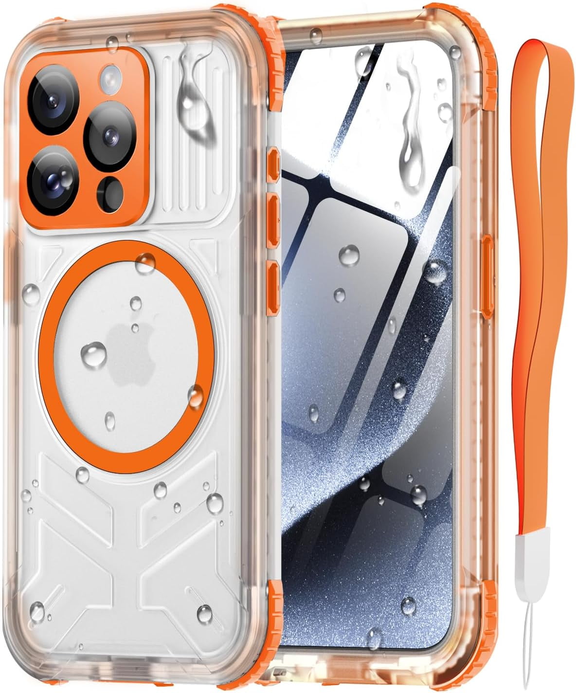for iPhone 15 Pro Max Waterproof Case, [Built-in Lens & Screen ...