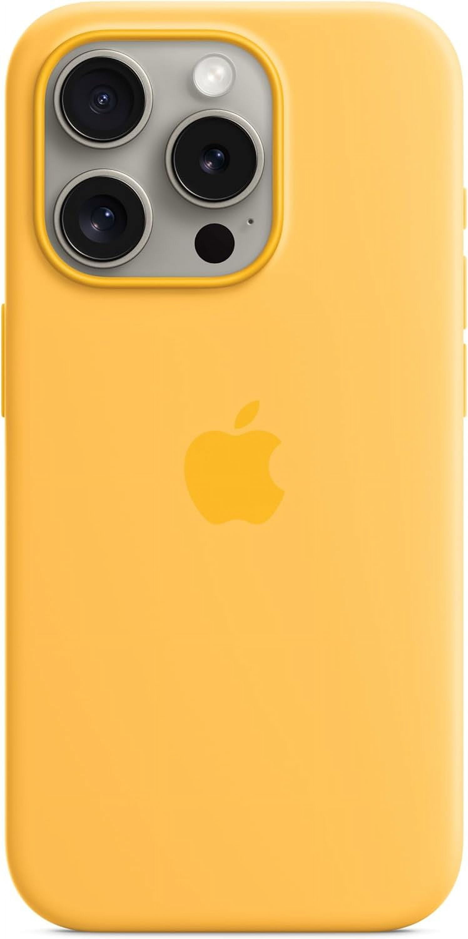 iPhone 15 Pro Silicone Case with MagSafe - Sunshine - Walmart.com