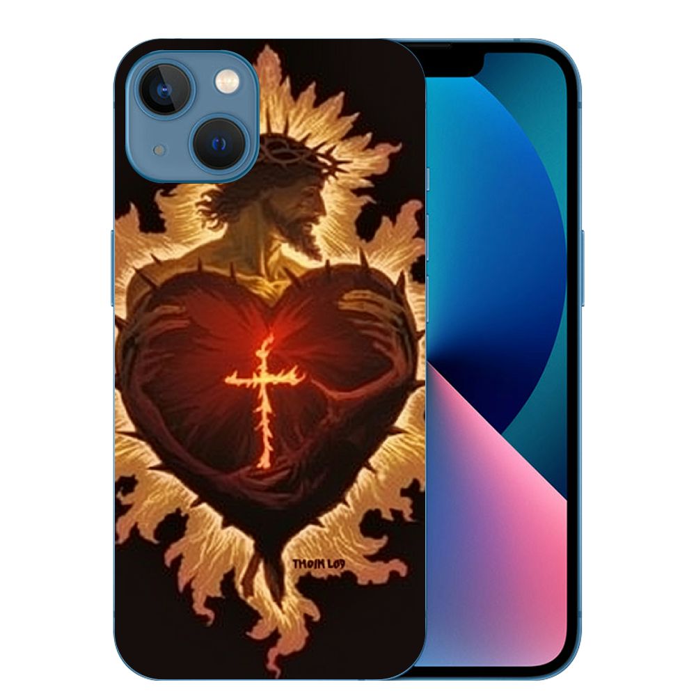 iPhone 15 Sacred Heart of Jesus Catholic Devotion Case - Walmart.com